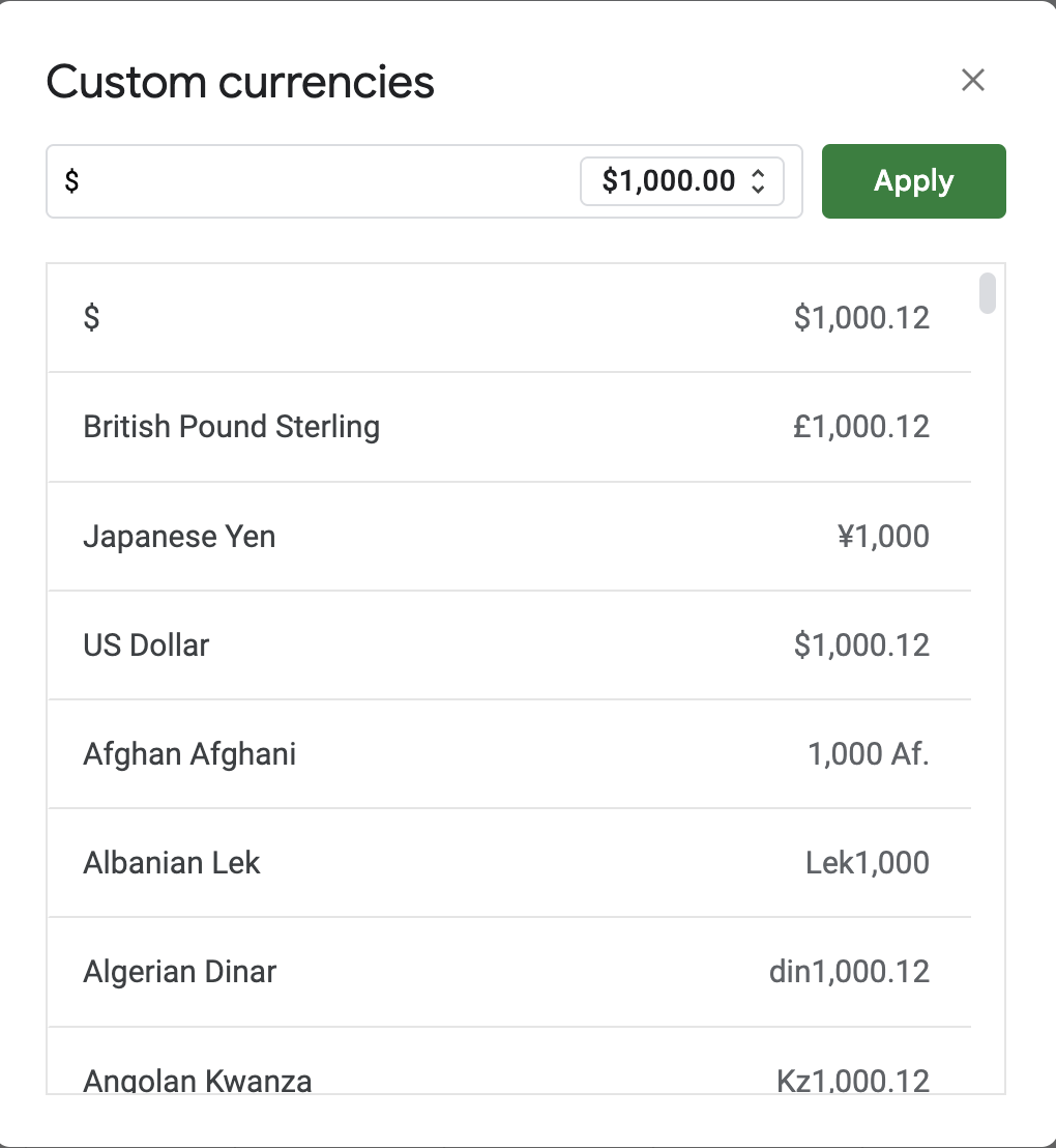 Google Sheets Currency Conversion: Get Live Exchange Rates with One ...